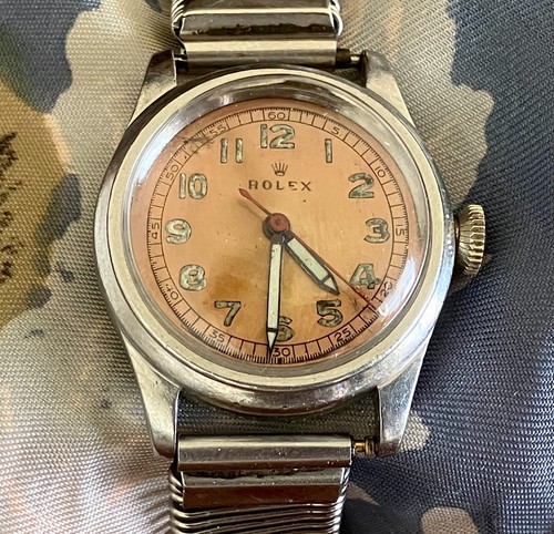 Rolex 1942 mens wrist watch engraved WWII WW2 collectors rare | eBay