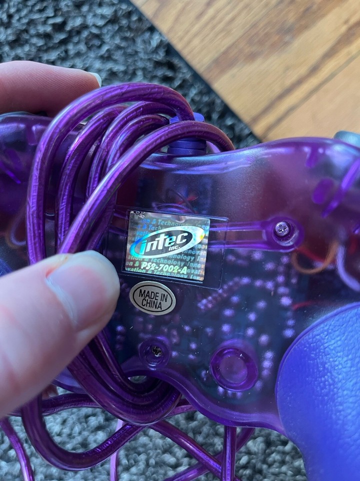 Intec PS2 7002-A Controller Blue Untested Video Game Accessory | eBay