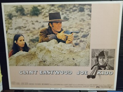 Lobby Card 1972 JOE KIDD Clint Eastwood gun Stella Garcia hiding | eBay