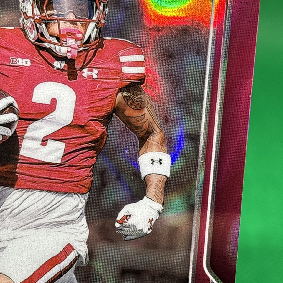 2025 Bowman U 1st Trech Kekahuna RC Pink Lave Wisconsin Badgers #37 | eBay