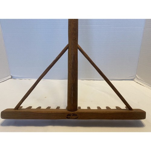 Primitive Wooden Rake Tool Country Farmhouse Decor Americana Garden ...