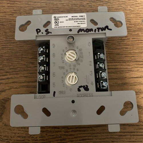 NOTIFIER FMM-1 Fire Alarm Monitor Module | eBay