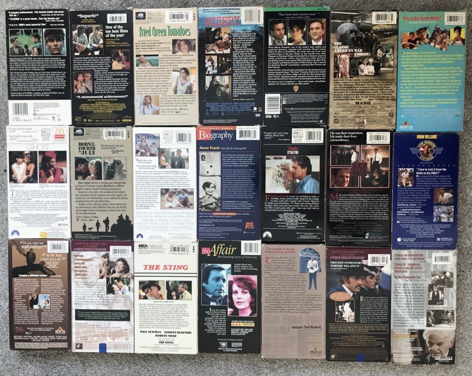 Lot Of 21 VHS Tapes Really Nice!!! Great Titles EXCELLENT CONDITION ...