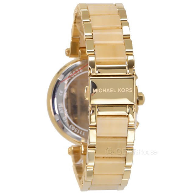 Michael Kors 150242 Parker Chronograph Champagne Dial Ladies Watch ...