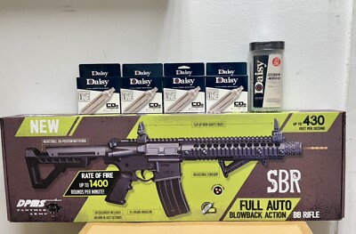 DPMS SBR Full Auto Co2 Air Rifle .177 Cal 25 Round 430 FPS With 20PK ...