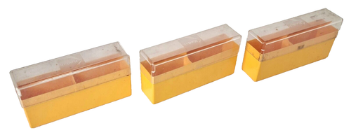 Kodak 🎞️ Plastic Slide Box x3 📷 Storage Case - Clear Lid & Yellow Case ...