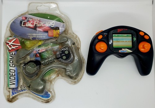 2 Game LOT Racing Bundle! LCD Handheld Game! (Toy Quest, 1998) Tested ...