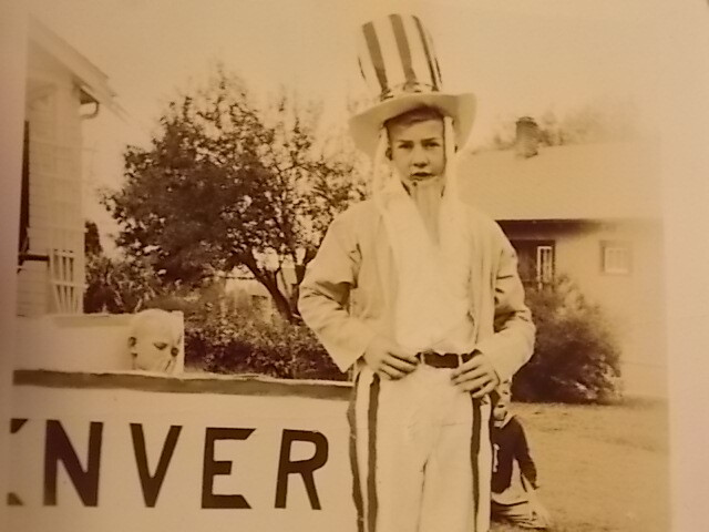 VINT SNAPSHOT PHOTO, TEENAGE BOY IN UNCLE SAM COSTUME | eBay