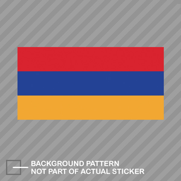 Armenian Flag Sticker Decal Vinyl Armenia ARM AM | eBay