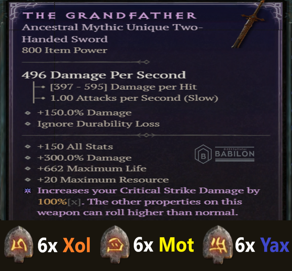 DIABLO 4 SEASON 9 Mythic Uniqes Rune Set &All Runes PC PS4 PS5 XBOX ...