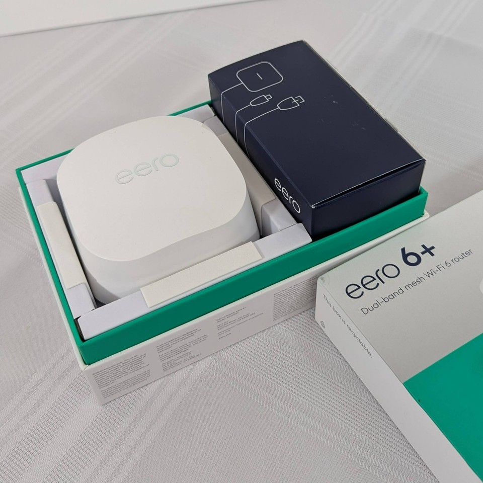Pair of eero 6 plus dual mesh gigabit wifi routers | eBay