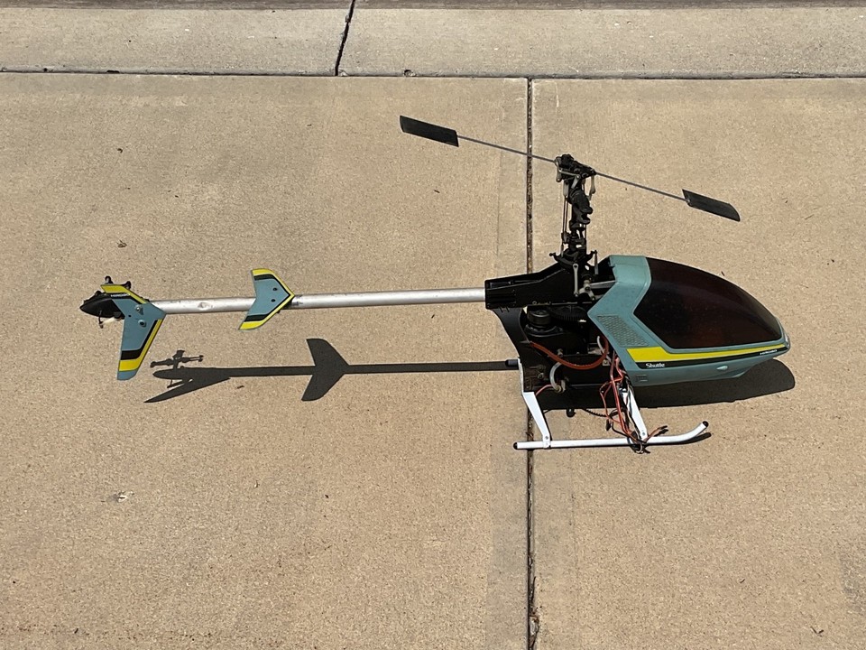 Vintage Hirobo Shuttle Nitro RC Helicopter With O.S. Max 28F Engine 🚁 ...