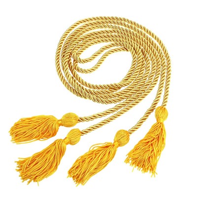 Solid Color Braided Honor Graduation Cords (Yellow) cords for ...