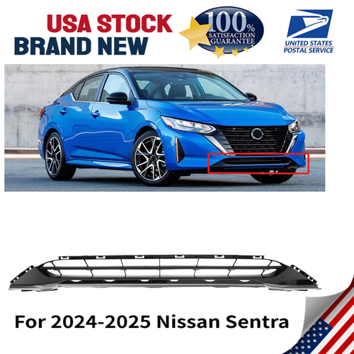 Front Bumper Lower Grille 62254-6LY0A For 2024-2025 Nissan Sentra ...