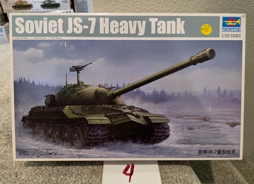 Trumpeter 1/35th Scale Soviet JS-7 Heavy Tank Plastic model kit # 05586 ...