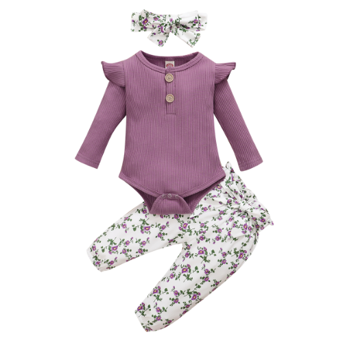 3Pcs Baby Girl Clothes Set Newborn Kids Clothing Childern Clothes Girl ...