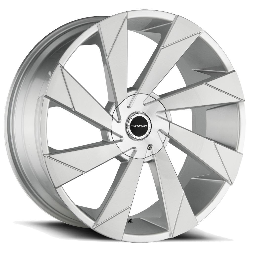 26 inch 26x10 Strada MOTO BRUSHED SILVER wheels rims BLANK +20 | eBay