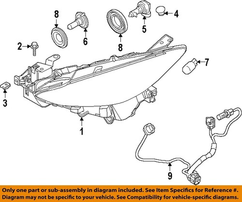 MAZDA OEM 04-14 3-Foglight Fog Light Bulb 000011H11 | eBay