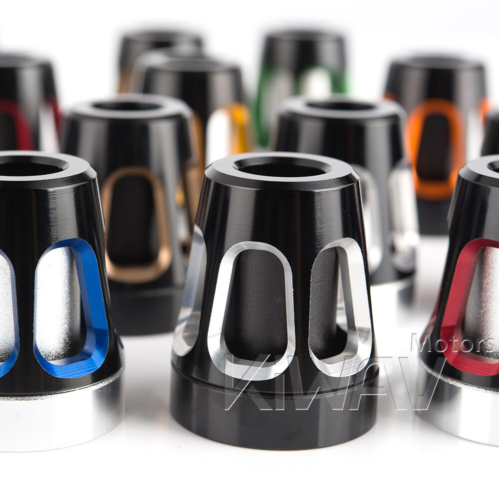 KiWAV Pair Silver Tower Aluminum Grip Caps Plug Slider with Silver Base ...