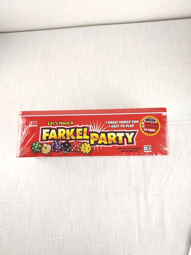 Farkel Party Game Night Classic Family Dice Sealed w/1 Tear Tin age 8 ...