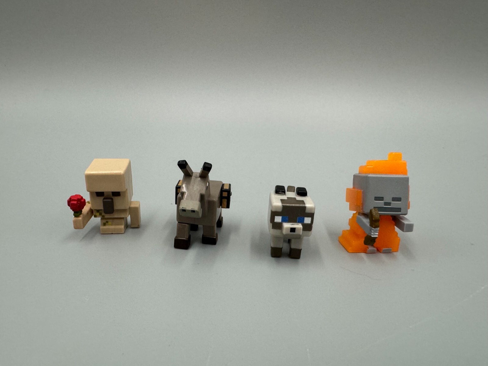 Lot of 4 Minecraft 1” Mini-Figures Series 5, including Iron Golem ...