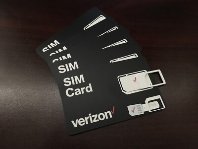 10x NEW VERIZON 3-in-1 Prepaid 4G LTE SIM Card, Nano/Micro/Stnd Verizon ...