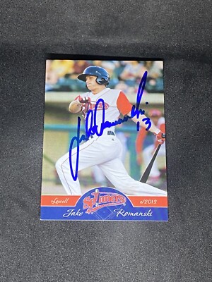Jake Romanski 2013 Grandstand Lowell Spinners Auto Autographed Signed ...