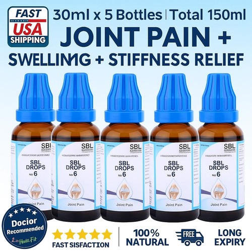 SBL Drops No.6 Joint Pain, Swelling, Stiffness Relief | 30ml x 5 | Free ...