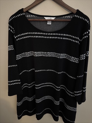 Christopher & Banks Women 3/4 Sleeve Pullover Plus Size 1x | eBay