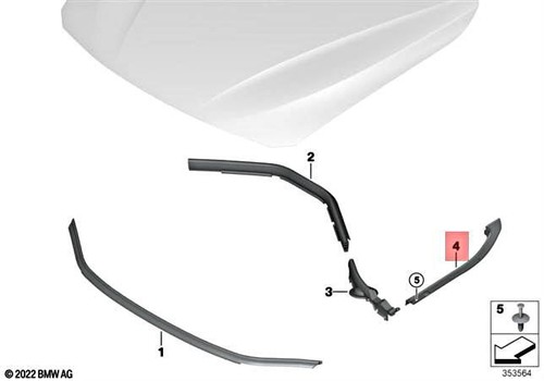 For BMW Genuine Fender Seal Left 51767264273 | eBay