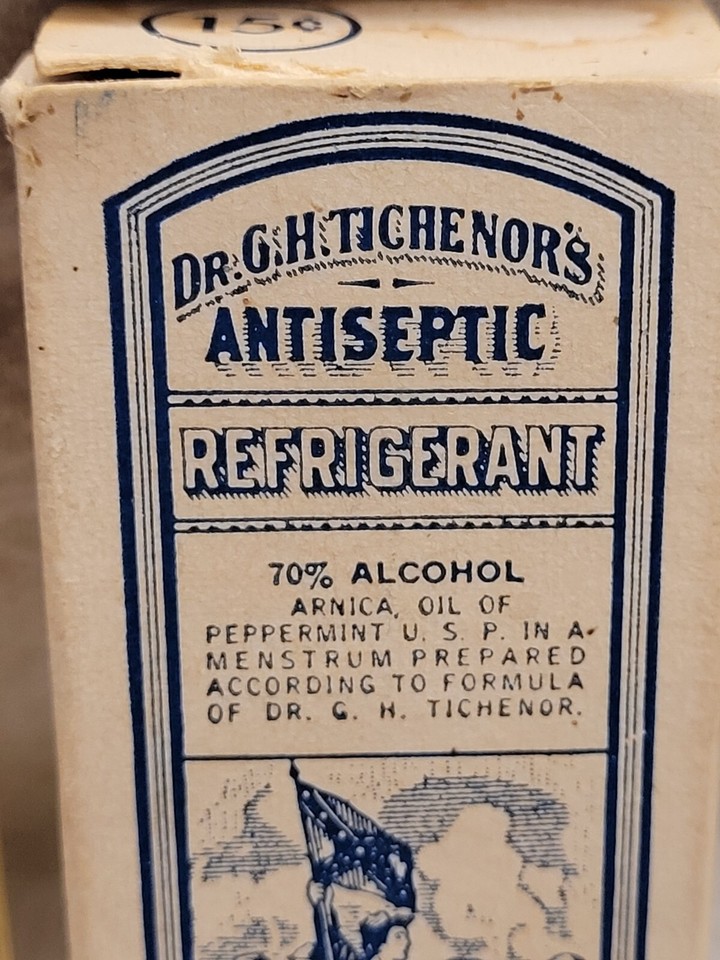 OLD SOUTHERN DR. G. H. TICHENOR'S UNUSUAL ORIGINAL LABEL & BOX AWESOME ...