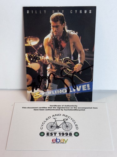 Billy Ray Cyrus Signed Autograph Country Music Trading Card | eBay