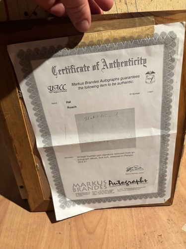 Hal Roach "Laurel & Hardy" Producer AUTOGRAPH Signed Framed . | eBay