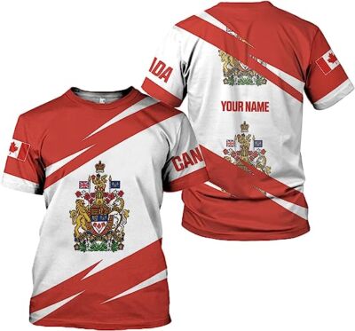 Personalized Canada Hoodie Canadian Flag Canada Shirts for Men & Women ...