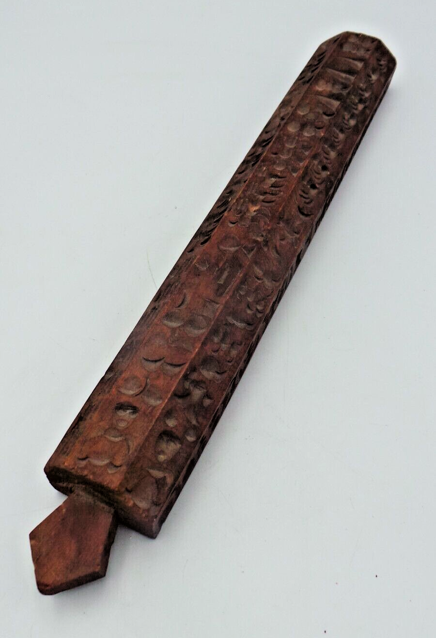 Antique Handmade Tibetan wood CARVED Torma Tsampa Sampar Mold Nepal ...