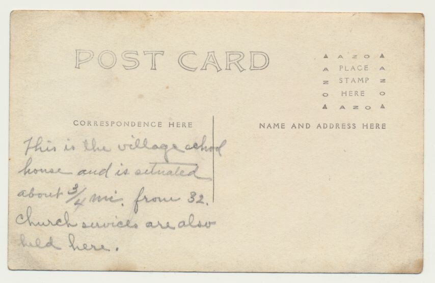 MI Springvale Charlevoix Michigan School Chandler Township Real Photo ...