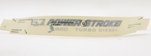NEW OEM Ford 6.7L POWERSTROKE DIESEL Decal FC3Z-2520000-A F250 F350 ...