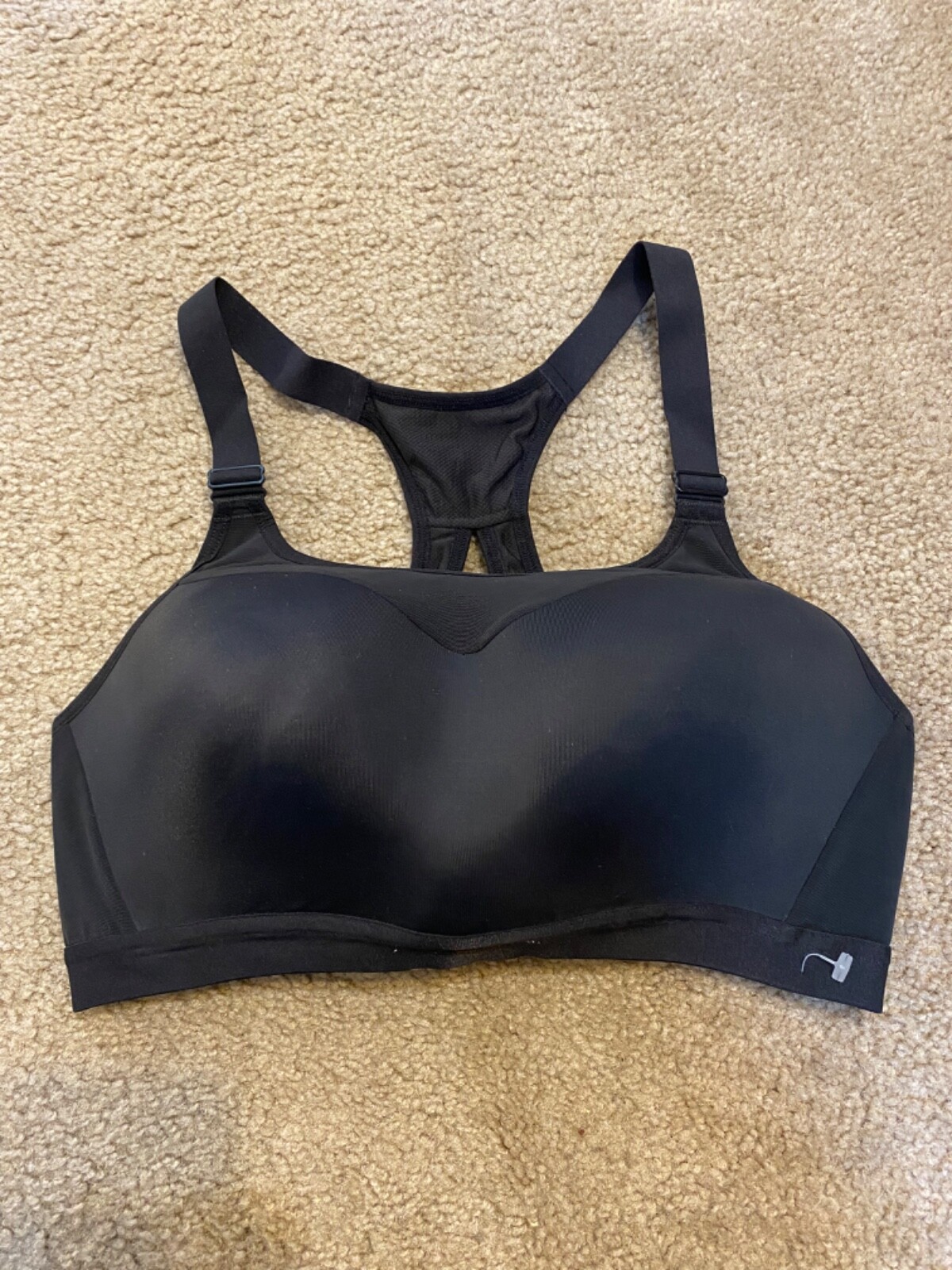 Victoria's Secret Black 36C Body By Victoria Light Lined Sports Racer ...
