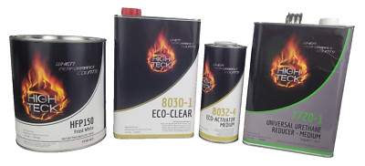 High Teck HFP150 GM 8624 Frost White Base Coat Paint, 8030 Clearcoat ...