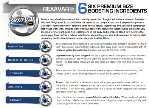 Rexavar * 3 Bottles * MFG Direct * Clinically Proven To Increase Size ...