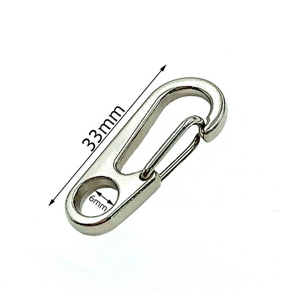 Survival EDC Gear Spring Clips D-Ring Key Chain D Carabiner Camping ...
