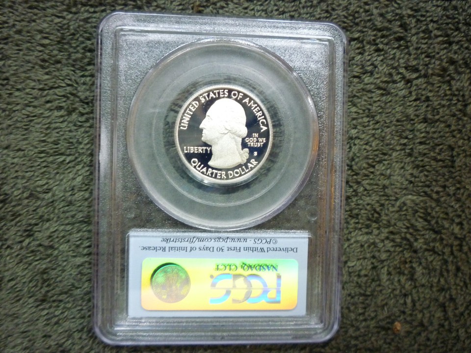 2010 S Silver ATB Quarter Hot Springs PCGS PR69 DCAM First Strike Nice ...