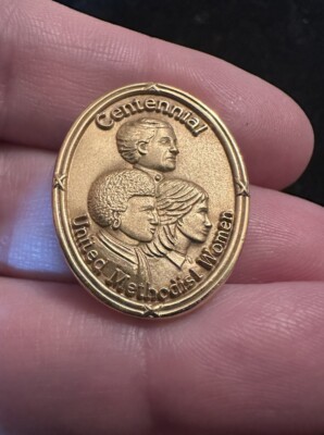 CENTENNIAL UNITED METHODIST WOMEN CHURCH PIN 1/10 10k Gold Filled RARE ...