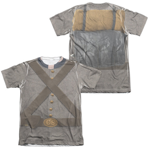 CONFEDERATE SOLDIER COSTUME Adult Men's Graphic Tee Shirt SM-3XL ...