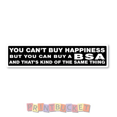Buy a BSA sticker 200mm quality water & fade proof vinyl | eBay Australia