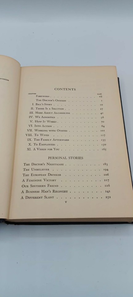 AA Alcoholics Anonymous Big Book 1st First Edition 13th Printing ...