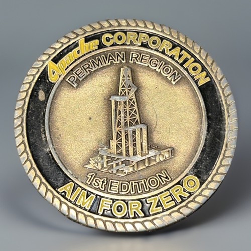 Apache Oil And Gas Corporation 1st Edition Safety Challenge Coin ...