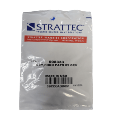 2-PACK Ford OEM PATS Transponder Chip Key Blank 598333 82 GRV | eBay