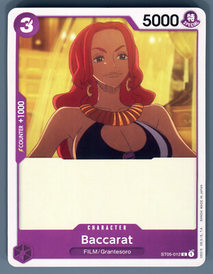 Baccarat ST05-012 One Piece Film Edition Starter Deck Set Card English | eBay