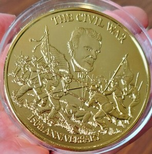 THE HISTORY CHANNEL CIVIL WAR COIN 150TH ANNIVERSARY COMMEMORATIVE ...